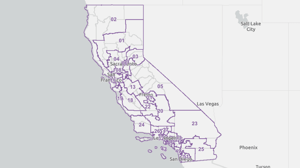 Interactive map shows how CA's Prop 50 redrawn congressional lines ...