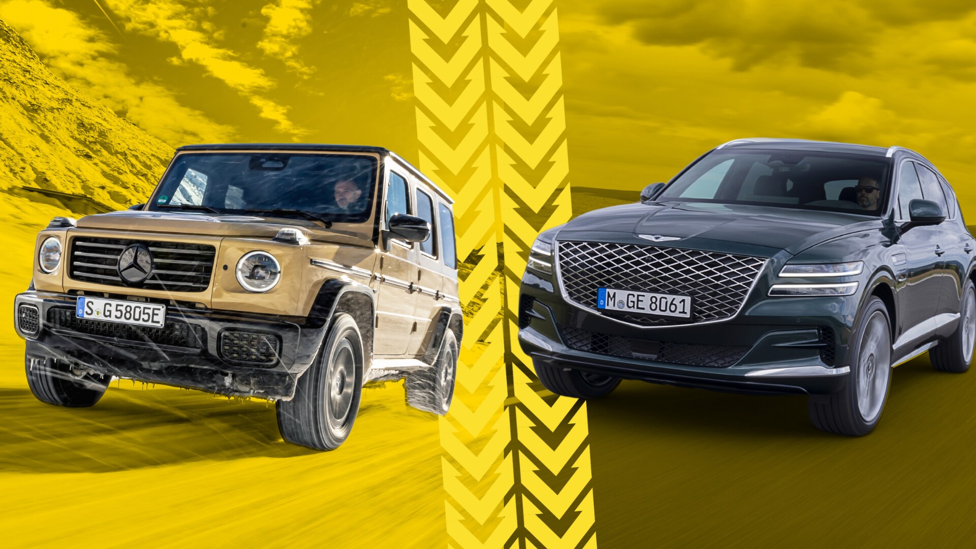 Genesis GV80 vs Mercedes G 580 EQ, luxury meets electric off-road power