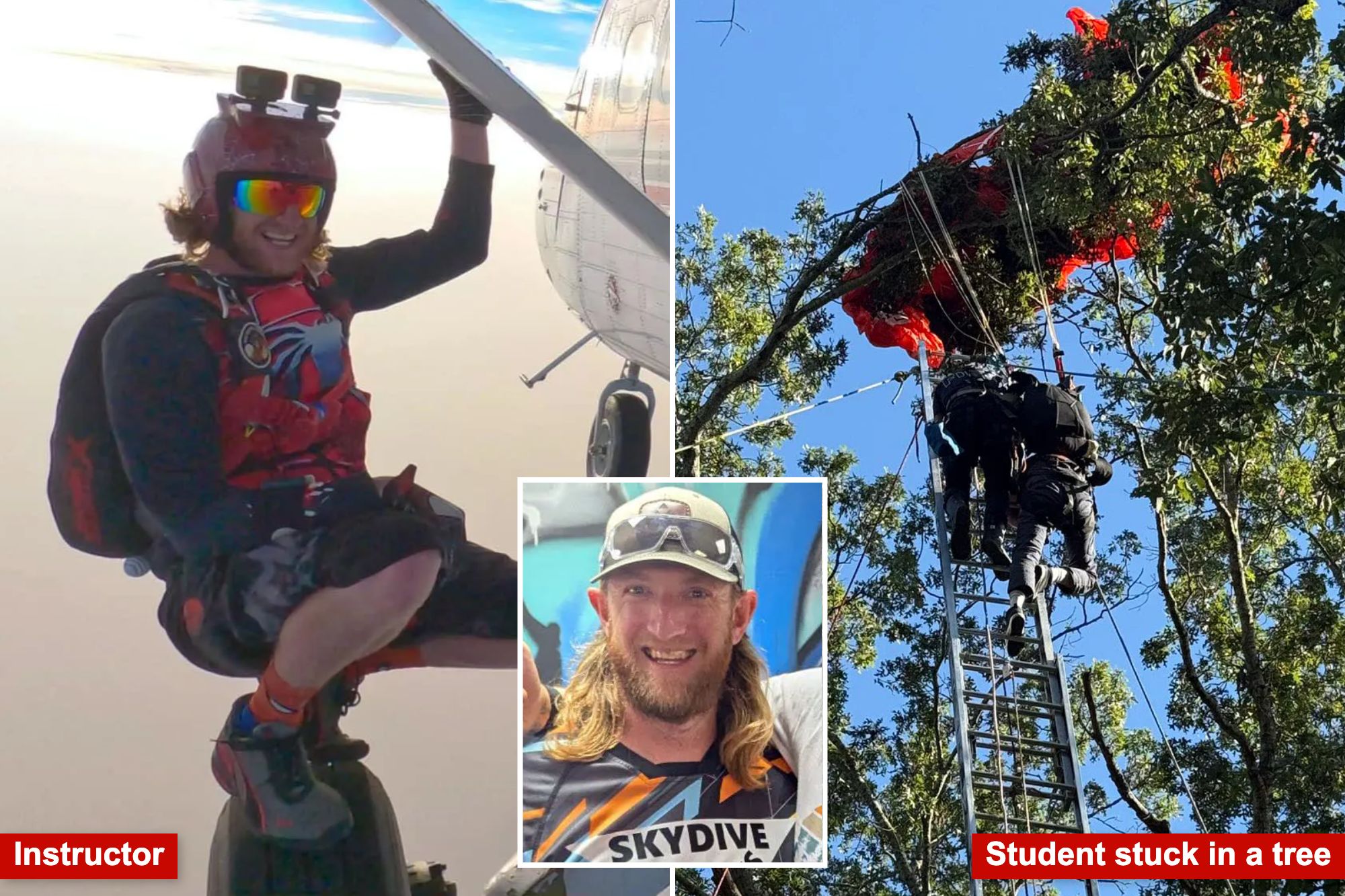 Skydiving instructor falls to his death after getting separated from ...