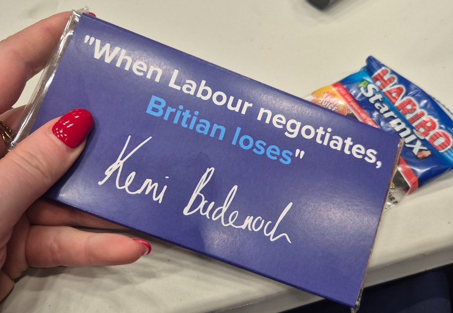 Kemi Badenoch's spelling gaffe at Tory conference