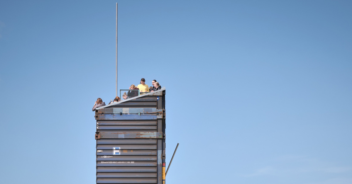 This European tourist destination is made from two recycled shipping ...