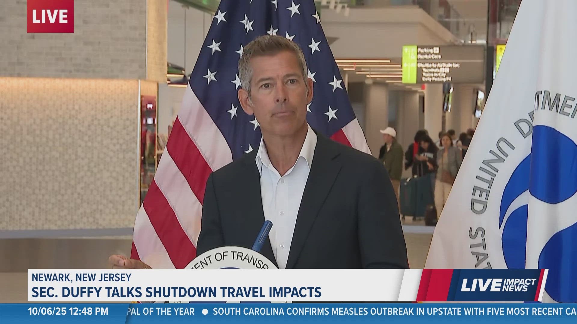 Sean Duffy holding news conference on impact of shutdown on transportation