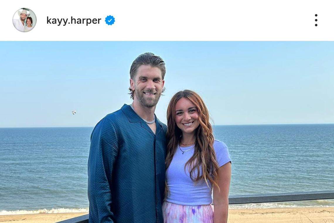 Bryce Harper and wife Kayla welcome fourth baby two days before Game 1 ...