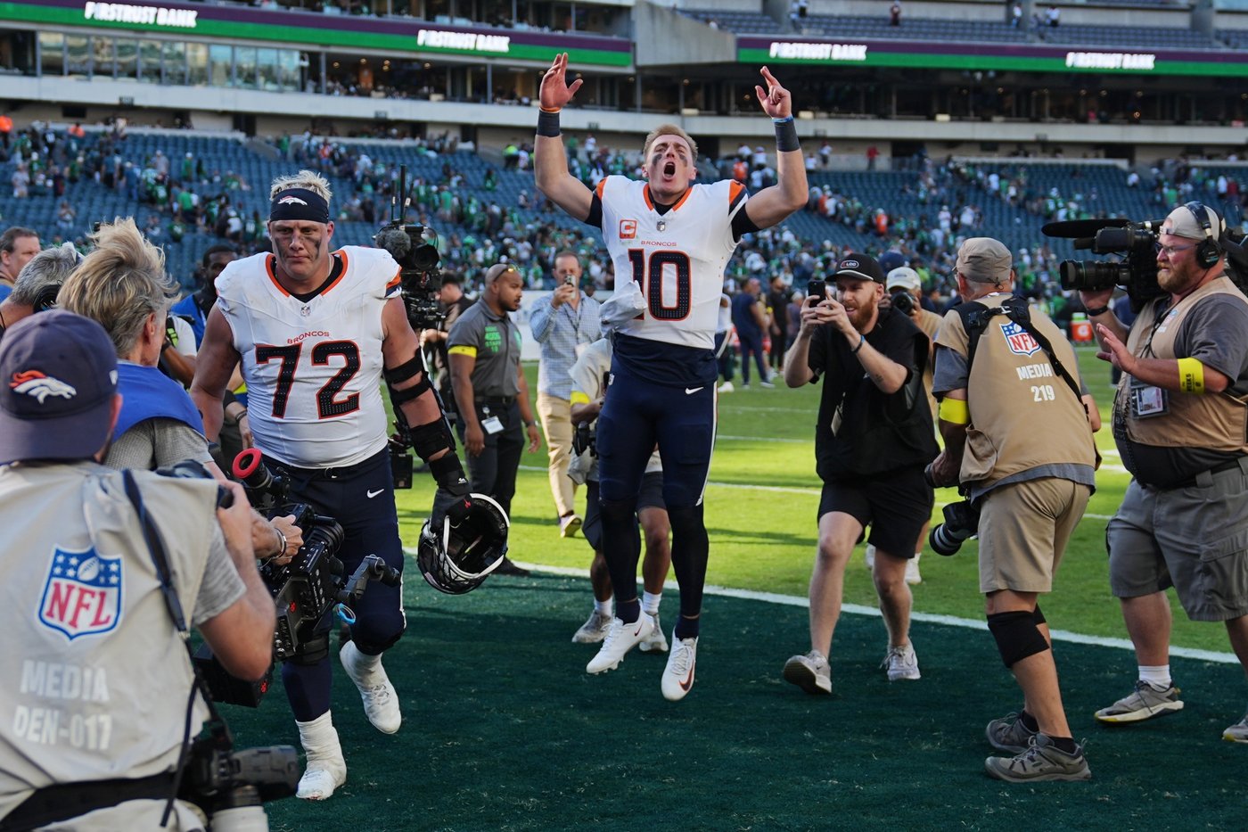 Broncos swagger after pulling off stunning comeback against Eagles for ...