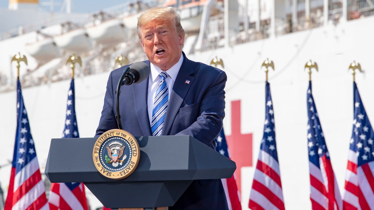 Trump Celebrated the 250th Anniversary of the Navy’s Founding—with a Rally