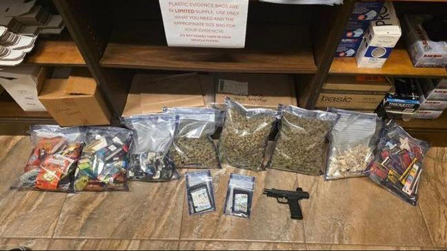 Manor police and K-9 Lucky seize large drug cache during traffic stop