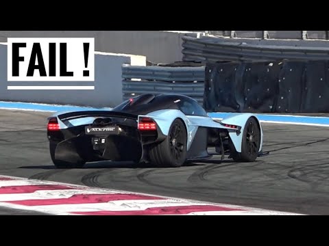 Aston Martin Valkyrie accélération à fond sur circuit! 🔥 Fail 🥵