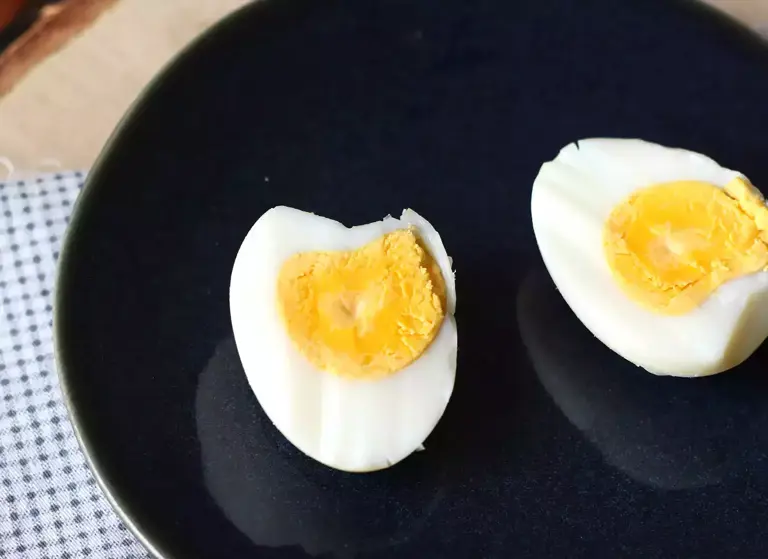 Hard-boiled eggs but cooked in airfryer