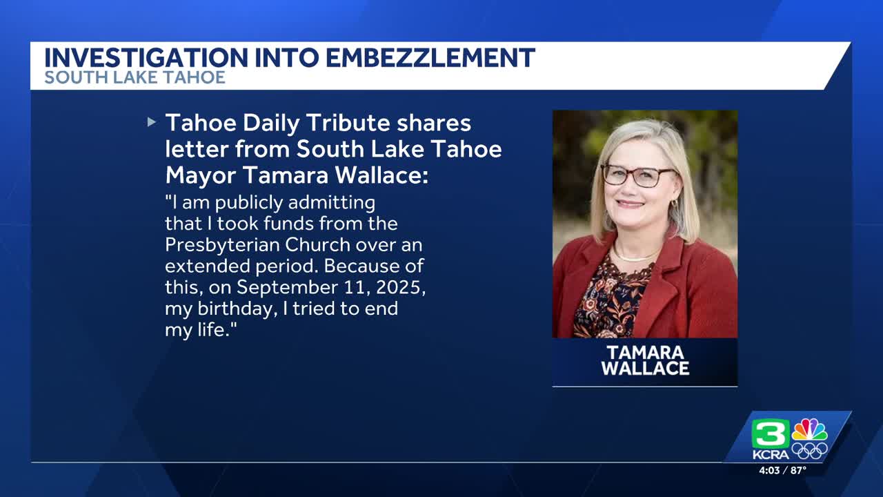 South Lake Tahoe mayor admits to stealing church funds