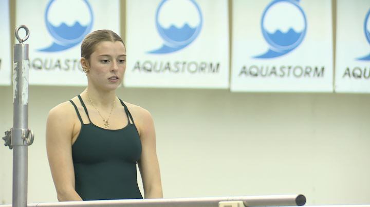 Bismarck High diver shatters school records in second year of diving career