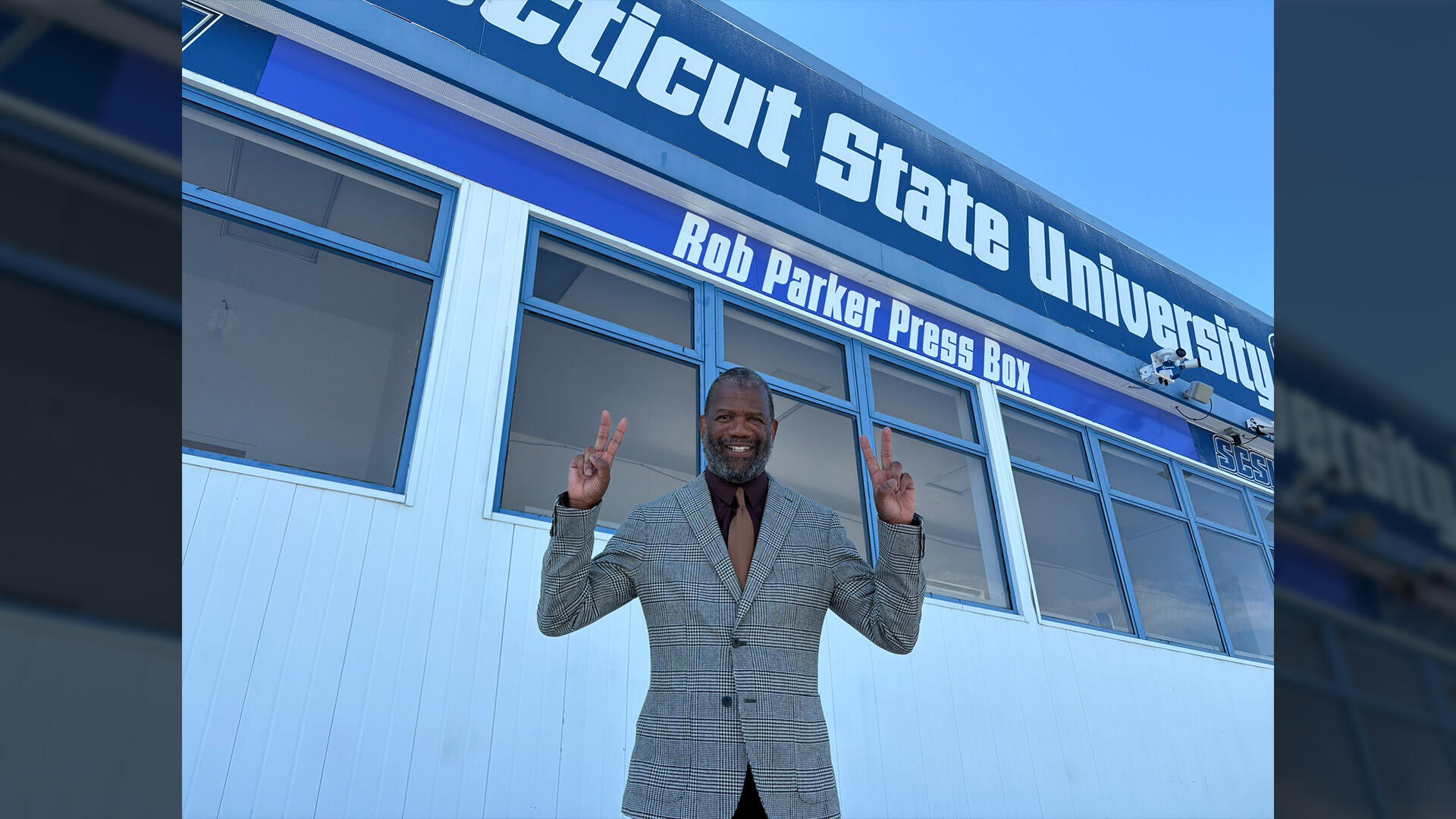 Rob Parker Honored with Press Box Dedication at Alma Mater
