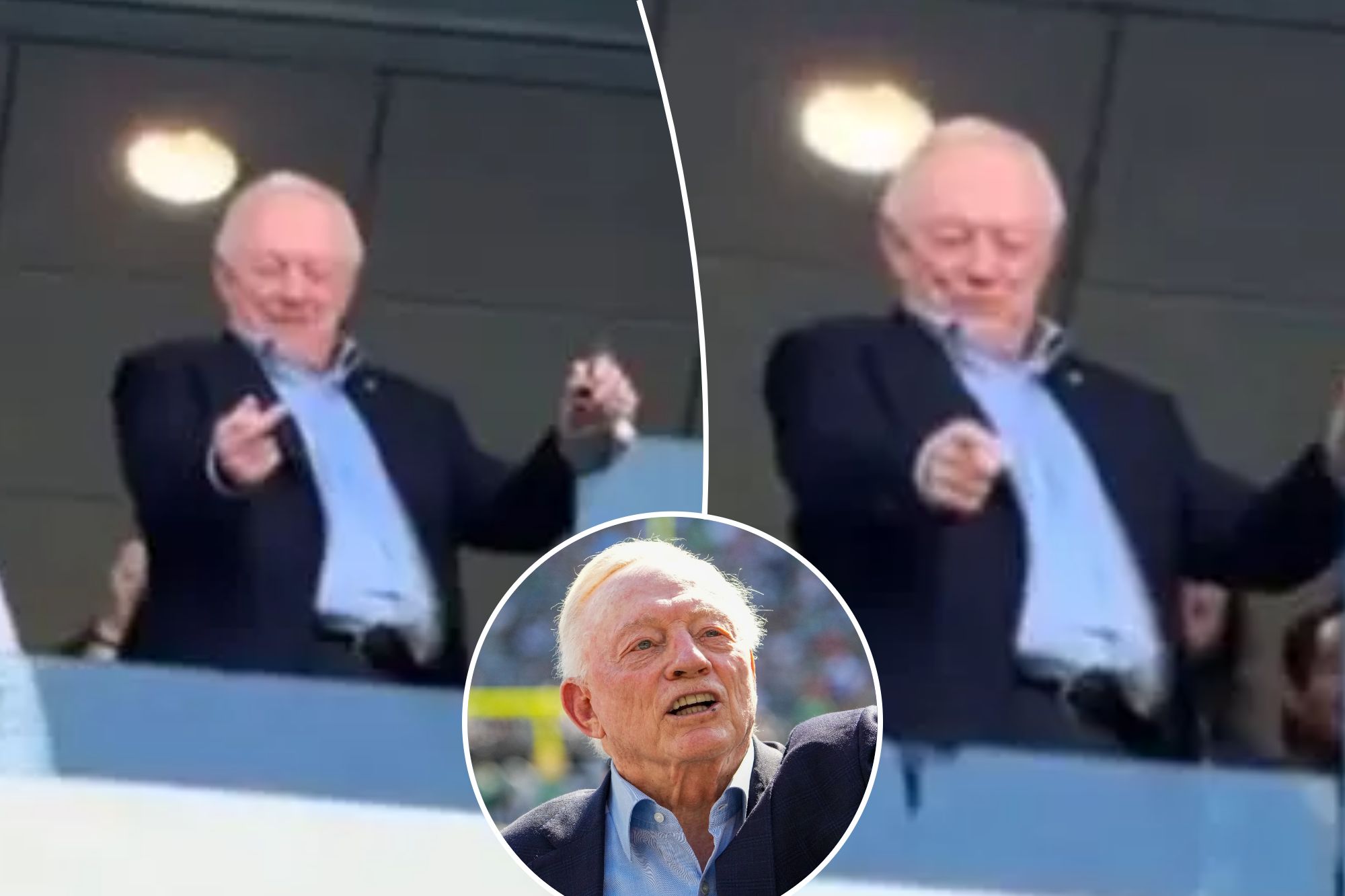 Jerry Jones appears to flip off Jets fans during Cowboys’ blowout win