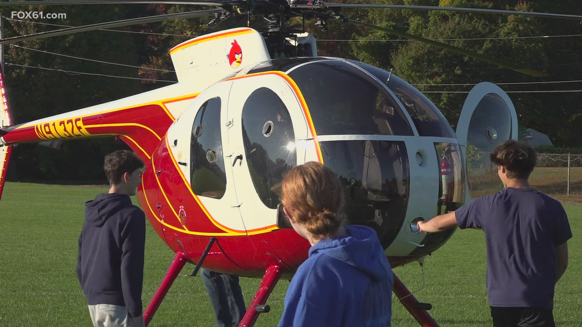 Glastonbury High School students get up close and personal with a ...