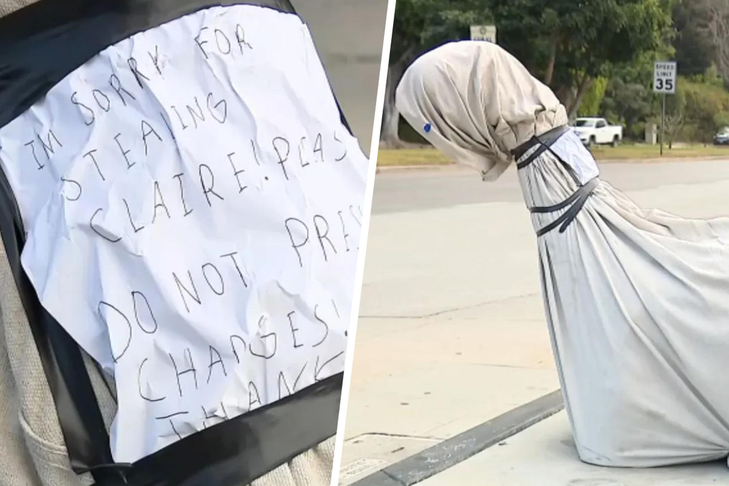 Stolen California gas station dinosaur returned with apology note