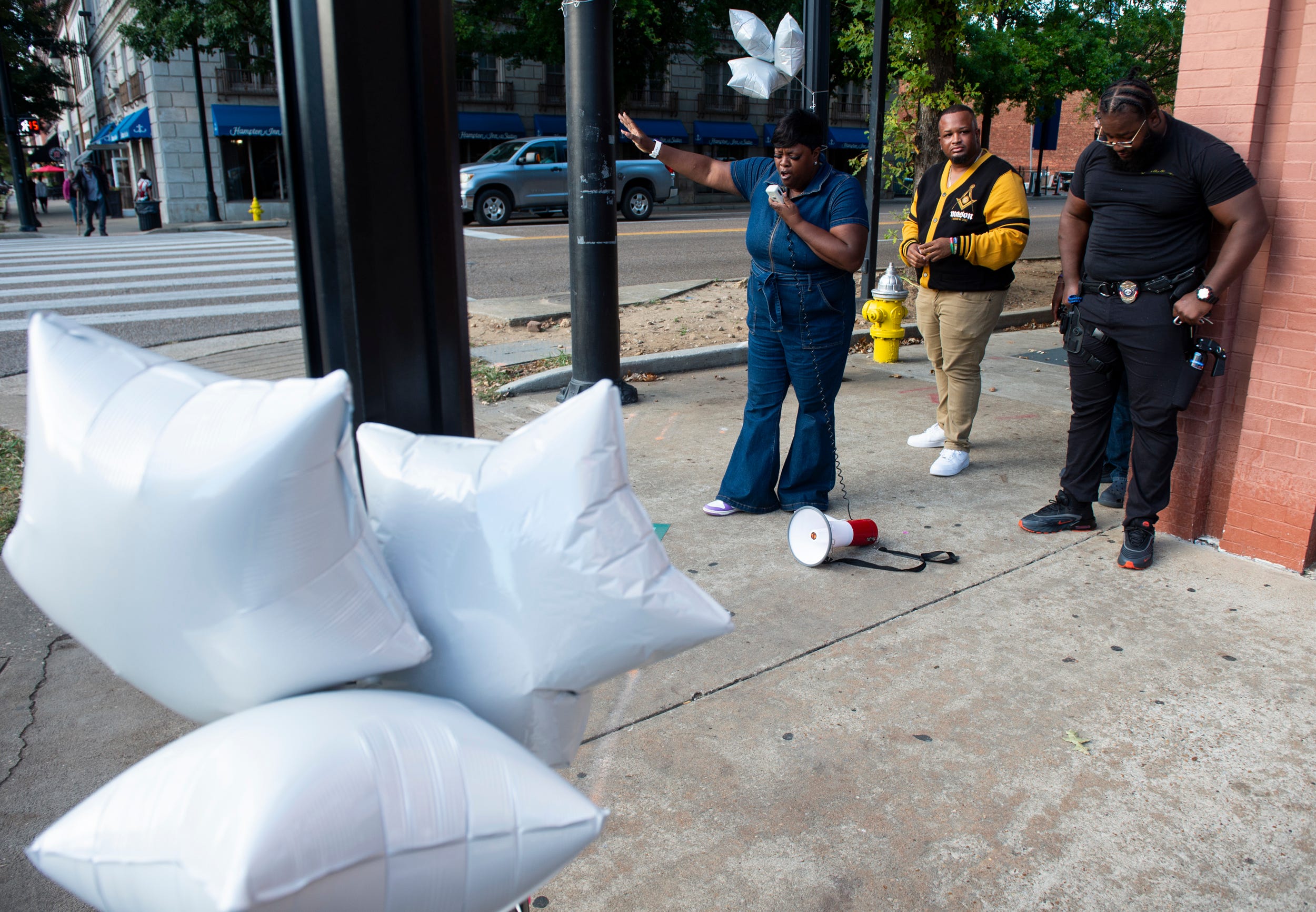 Stop the Violence rally held at Montgomery mass shooting scene