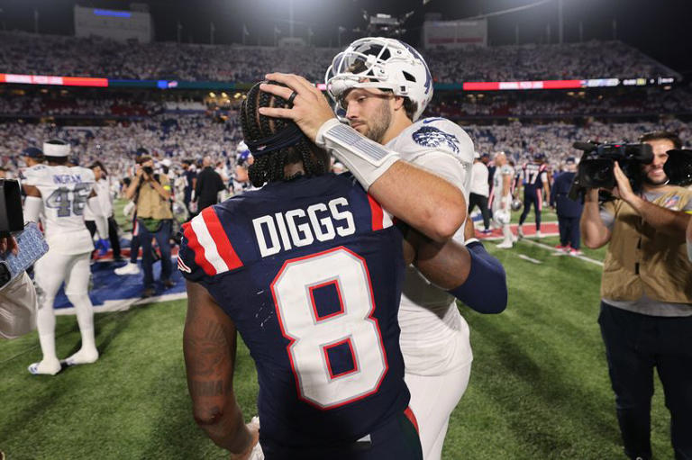 Josh Allen makes feelings clear on Stefon Diggs moments after he ...