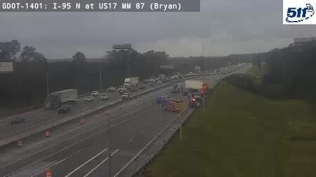 All lanes of I-95 northbound were shut down due to semi-truck crash ...