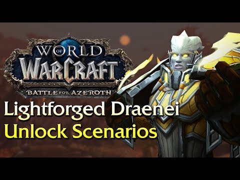 Lightforged Draenei Unlock Scenarios - Azeroth Vindicaar/Forge of Aeons ...