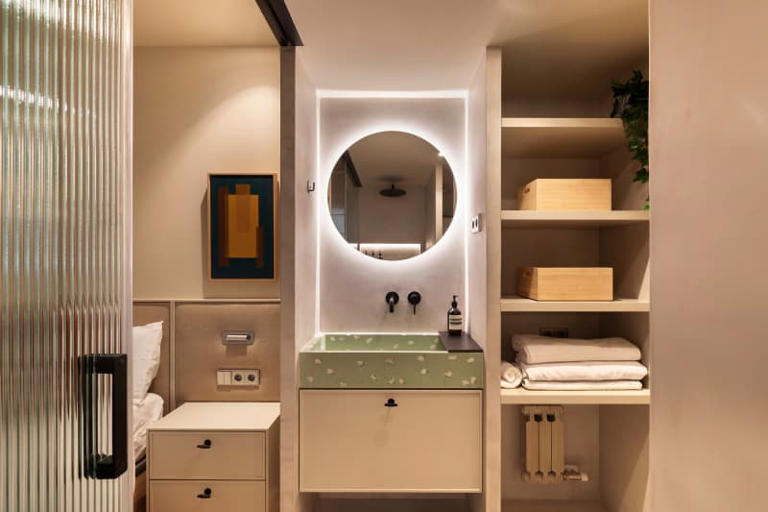 I Put a Dish-Drying Rack in My Tiny Bathroom, and It Changed Everything