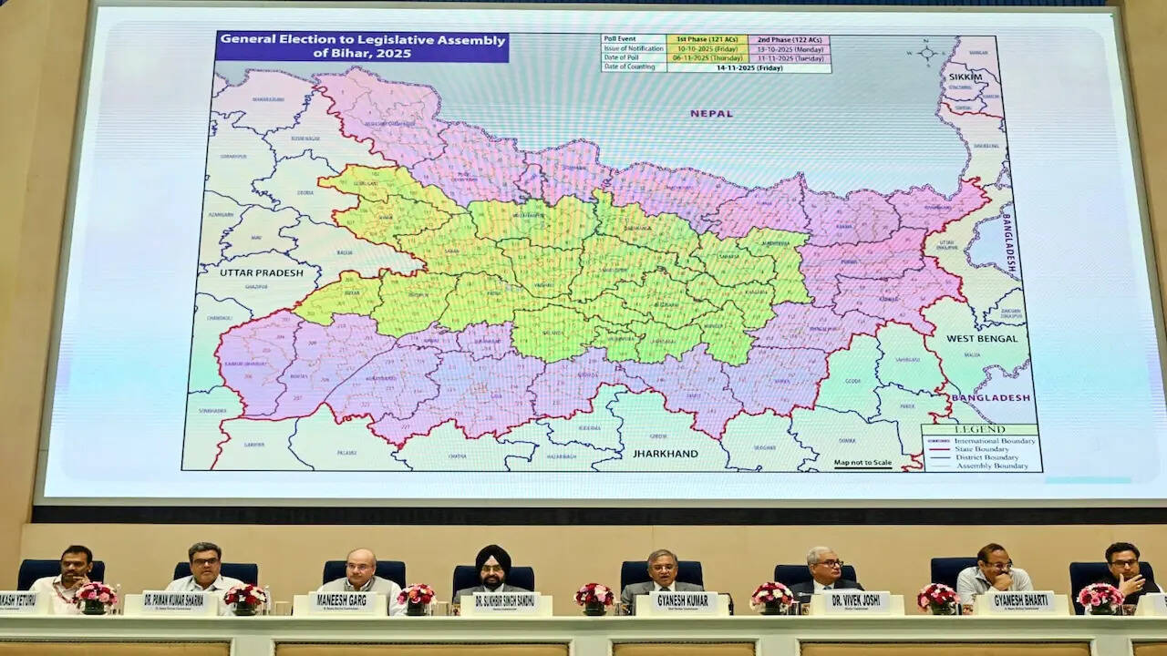 Bihar Assembly Election 2025 Announced: Check Phase And Constituency ...