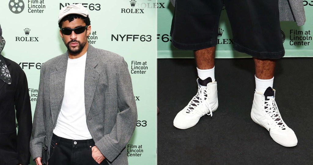 Bad Bunny Carries Adidas' Boxing Legacy Onto the Red Carpet in Crispy ...