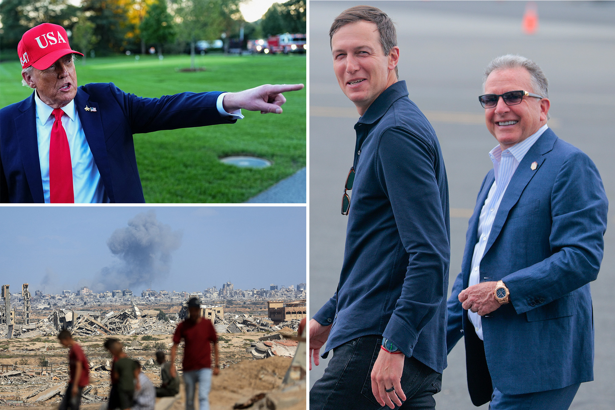 Trump pushes for his Gaza peace deal to be put into place ‘quickly’ as ...