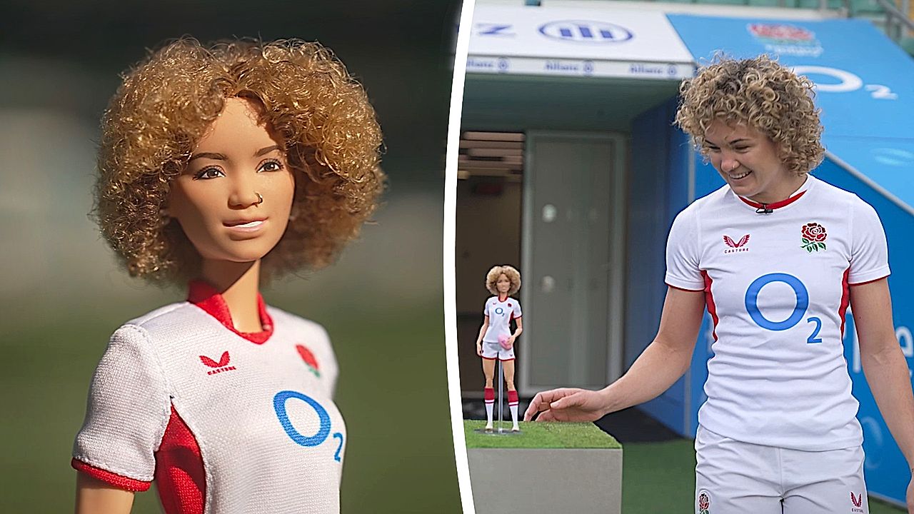 England Rugby World Cup winner Ellie Kildunne honored with Barbie doll