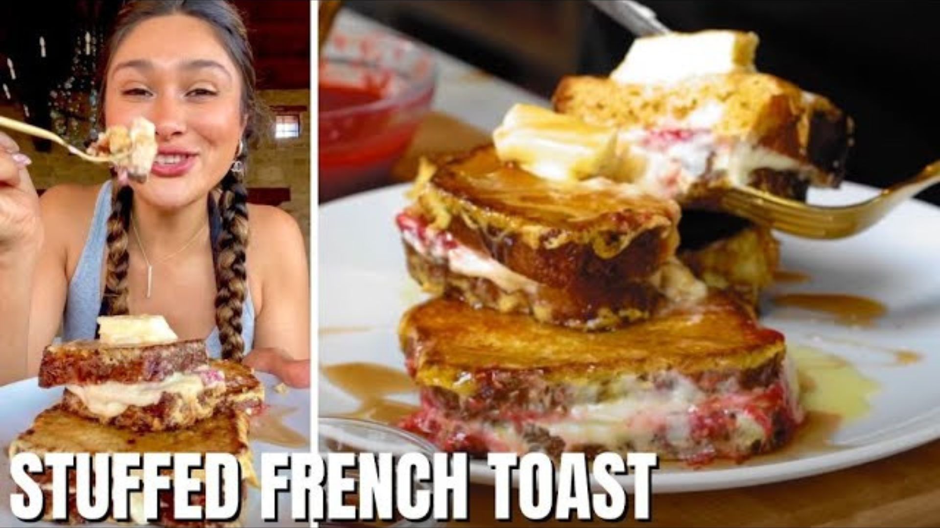 STUFFED FRENCH TOAST! I MADE THE BEST KETO STUFFED FRENCH TOAST!