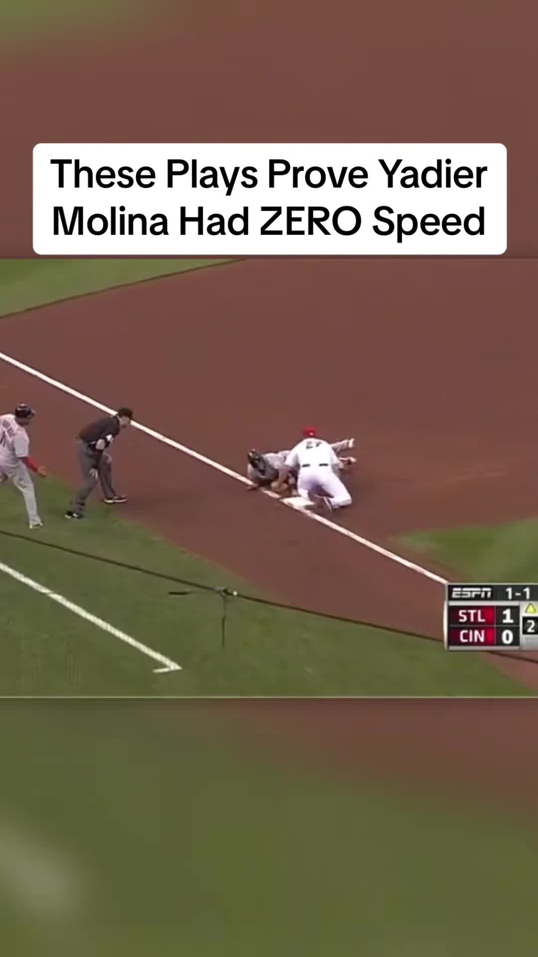 Dude had literally negative speed 💀 (HOF’er still tho) #MLB #baseball...