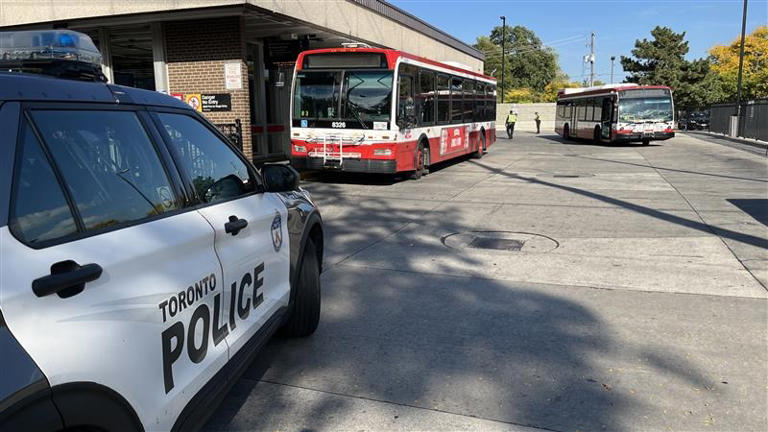 Woman dies after being pinned under TTC bus in Toronto, police say