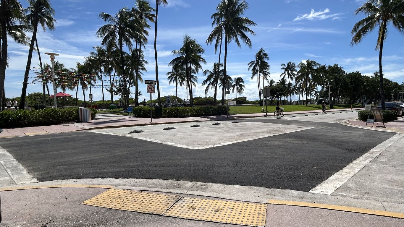 Miami Beach's iconic Pride crosswalk painted over