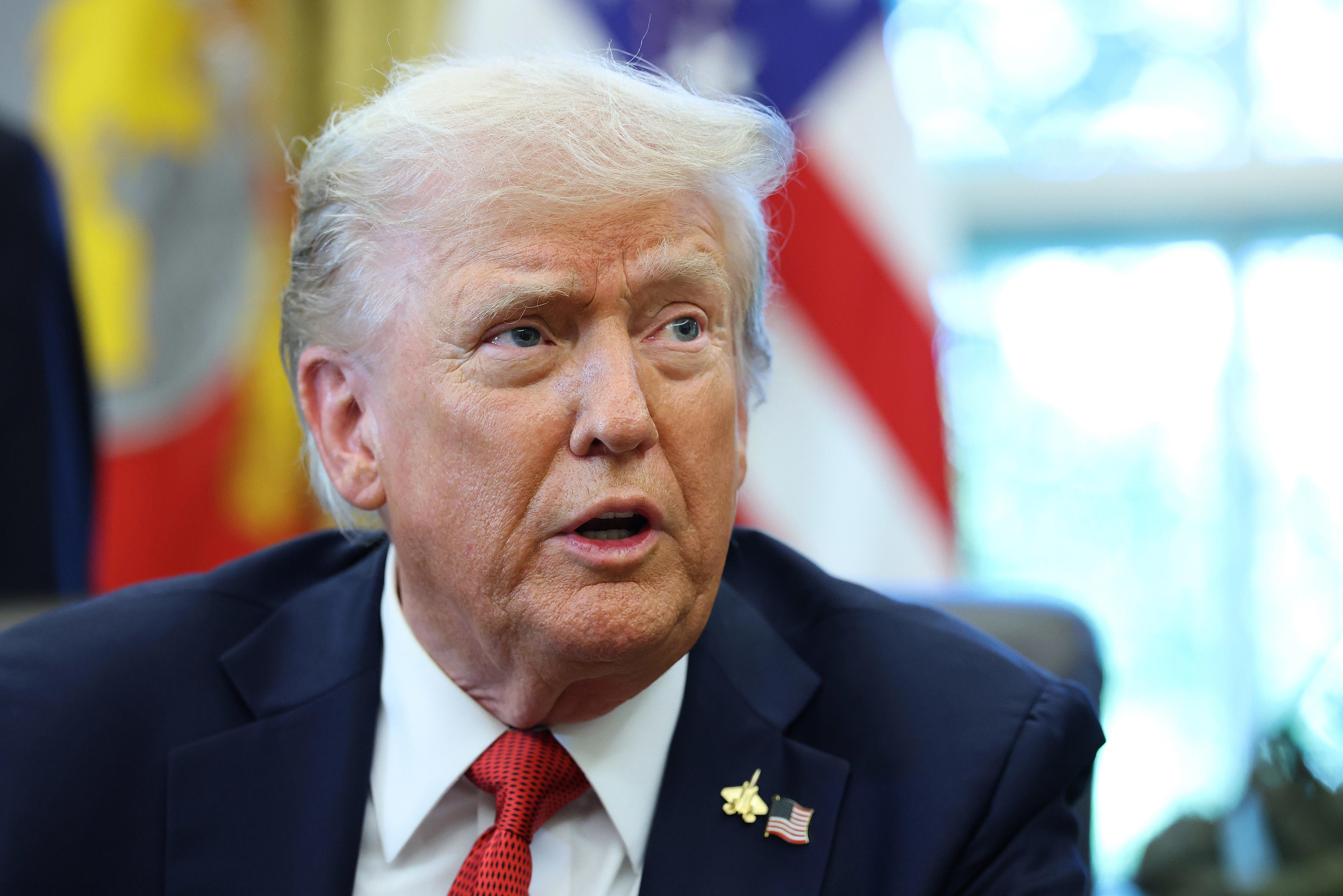 Trump approval rating today vs. Democratic Party as shutdown lingers