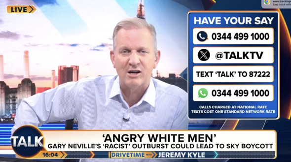 Jeremy Kyle reacts to Gary Neville's furious rant against ‘angry middle ...