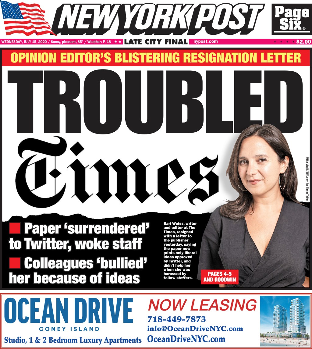 Bari Weiss faces a ‘snake pit’ as she eyes overhaul of left-leaning CBS ...