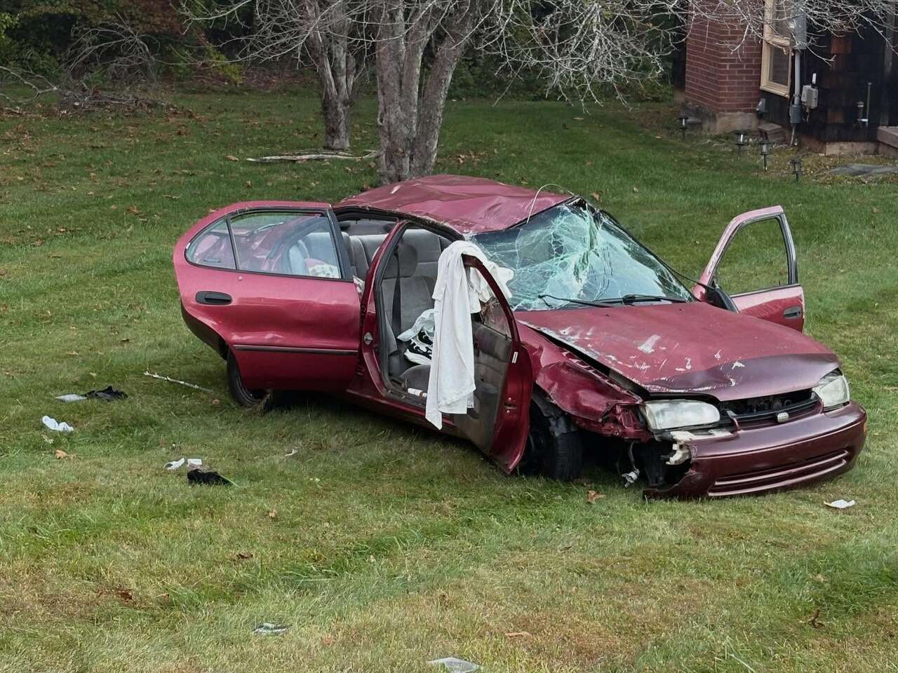 Authorities respond to rollover crash on Route 177 in Canton, officials say