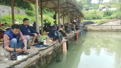 HUT ke-6 JHB Dimeriahkan Acara Mancing di Saung Sampireun Cimaung