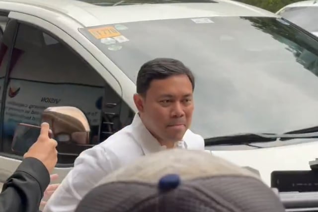 Sen. Mark Villar attends ICI probe into flood control mess