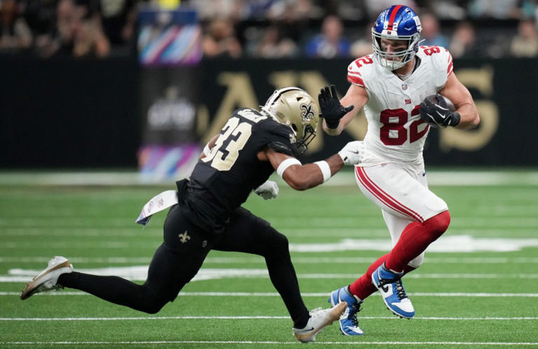 Giants leaning much heavier on tight ends without Malik Nabers