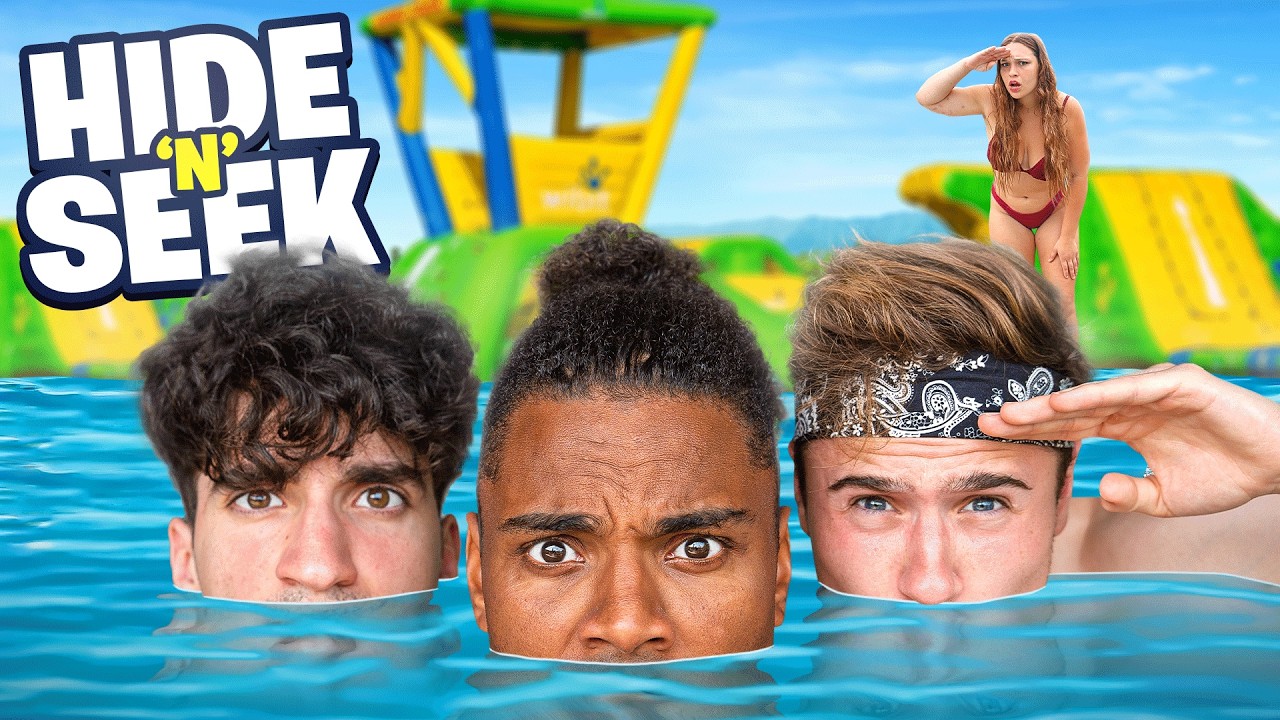 XXL Wasserpark hide & seek challenge – extrem! (ft. Fabian, Alex & Lucy)