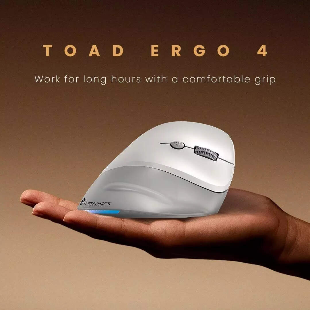 Portronics launches Toad Ergo 4 wireless vertical mouse in India ...