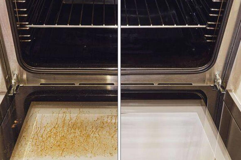 Banish burnt-on grease from your oven in minutes using one kitchen staple