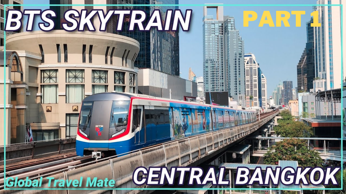 Public Transport in Bangkok 🇹🇭 | Full BTS Skytrain Experience - Part 1