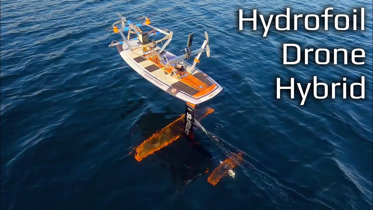 Drone Motors on a Hydrofoil Surfboard – Extreme DIY Water Project