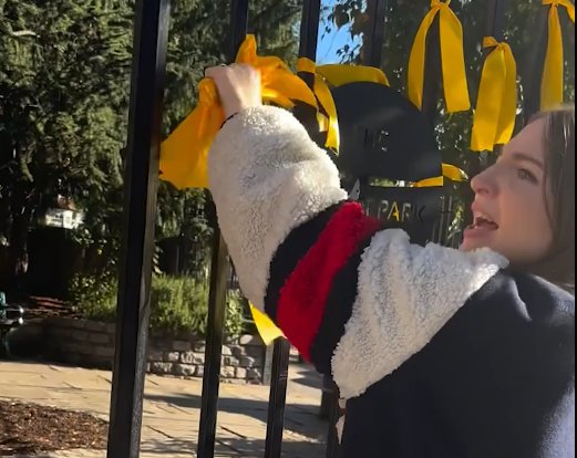 Anger as woman filmed cutting down ribbons from London memorial for ...