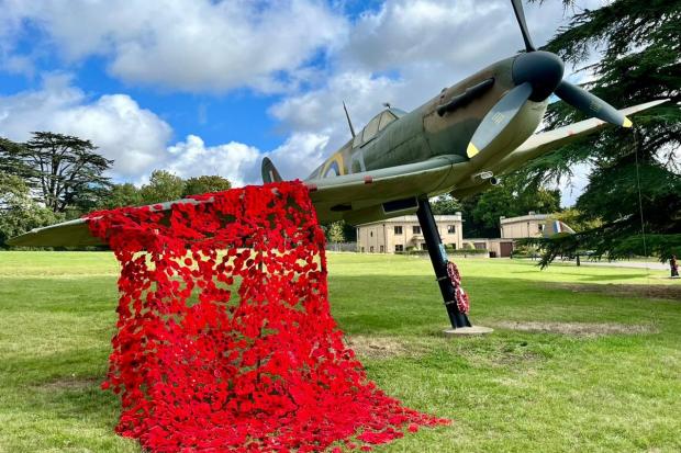 Poppy cascade commemorates 85th anniversary of Battle of Britain