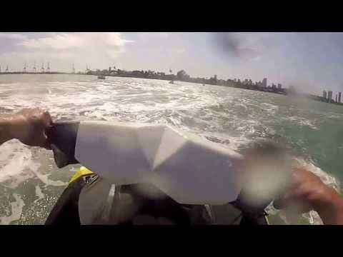 Paseo en Sea-Doo Spark 2014 alrededor de Monument Island, Miami Beach
