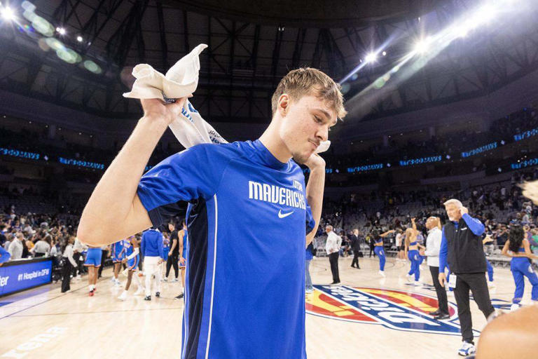 See photos from Cooper Flagg's first preseason game as a Dallas Maverick