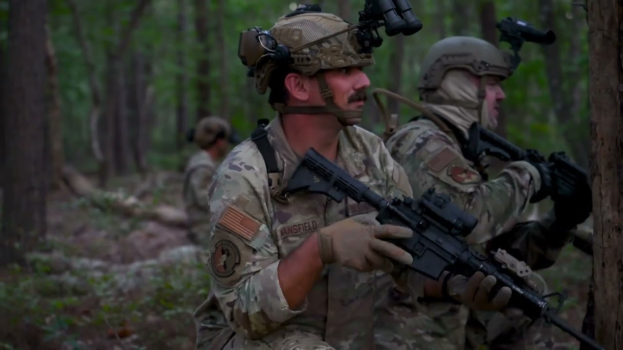 Green Berets and Air Force special forces in action