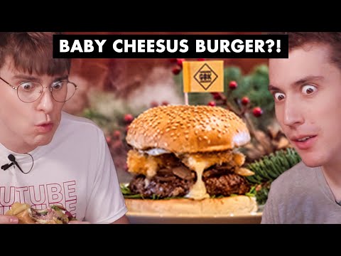 UK's Ultimate "CHRISTMAS BURGERS"🍔 (melting cheese overload)