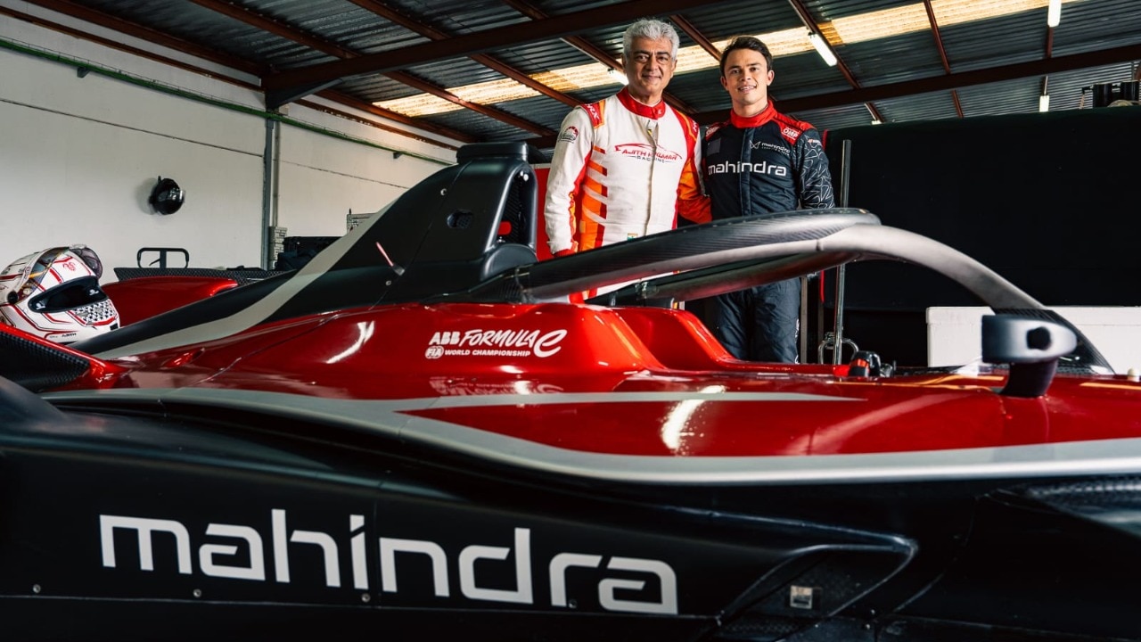 Ajith Kumar tests Formula E Gen 2 car in Spain, thanks Anand Mahindra ...